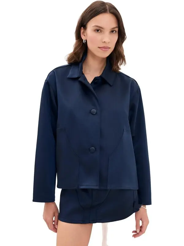 Renggli Satin Jacket - Midnight
