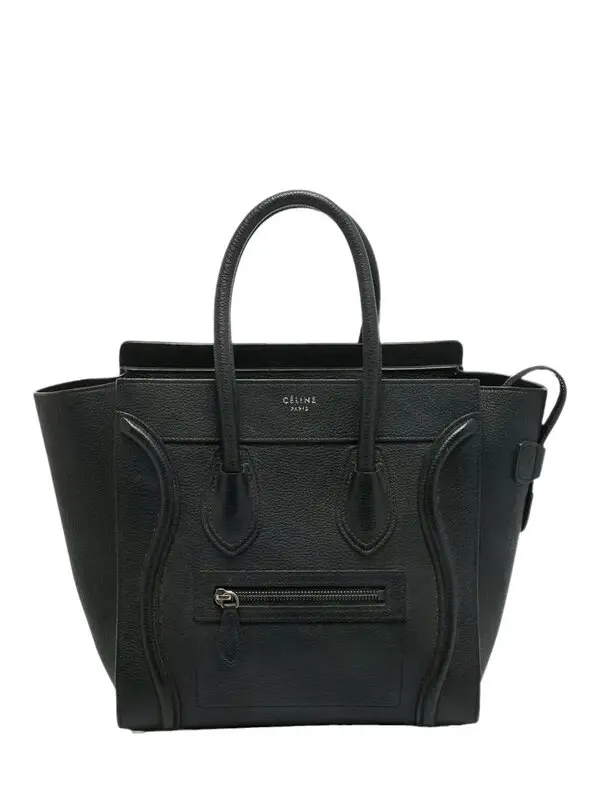 Celine Luggage Micro Tote Bag - Black