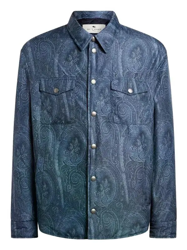 Etro Paisley Overshirt - Blue
