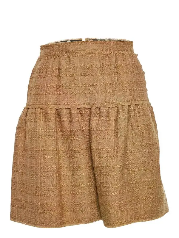 Dolce & Gabbana Zip-fastening Tweed Mini Skirt - Brown