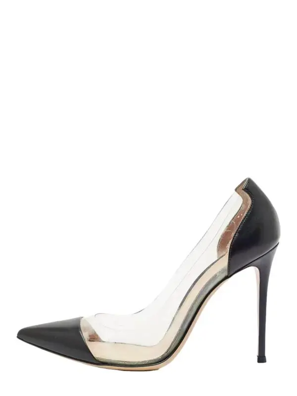 GIANVITO ROSSI Plexi Pointed-toe Pumps - Black