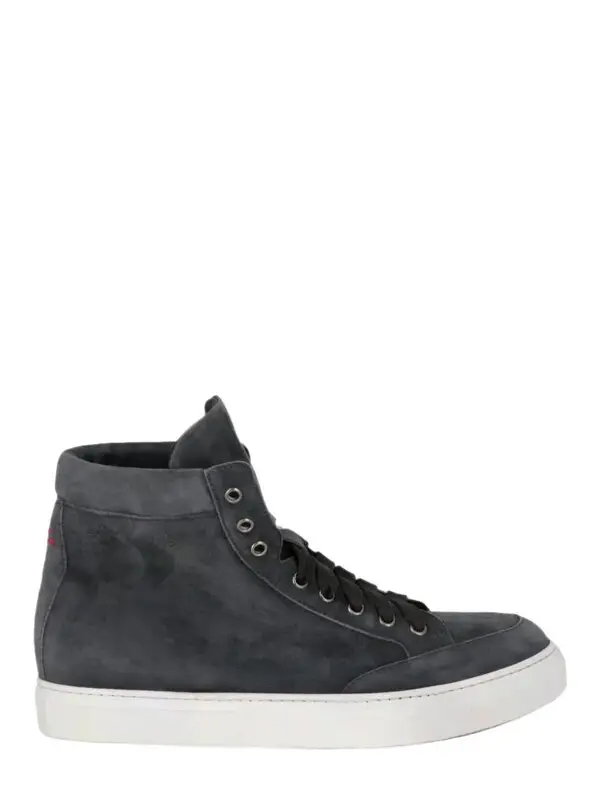 Isaia Suede High-top Sneakers - Grey