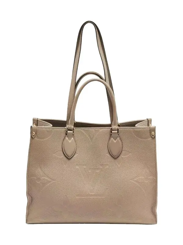 LOUIS VUITTON Giant Monogram Empreinte Onthego Tote Bag - Neutrals