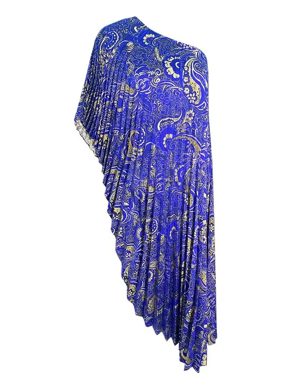 JULIA CLANCEY Lady Electric Paisley Kaftan - Blue