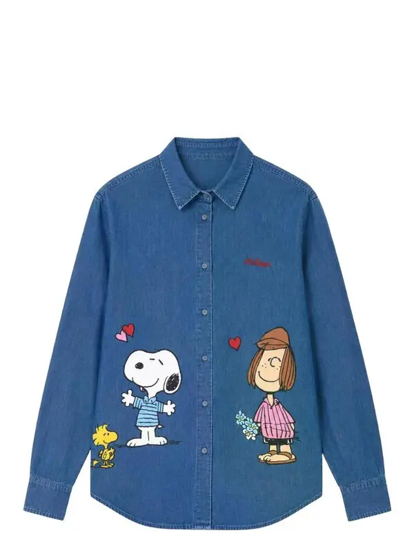 MC2 SAINT BARTH Graphic Print Long Sleeve Shirt - Blue