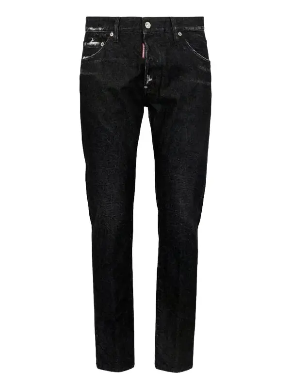 Dsquared2 Ripped Loose Fit Jeans - Black