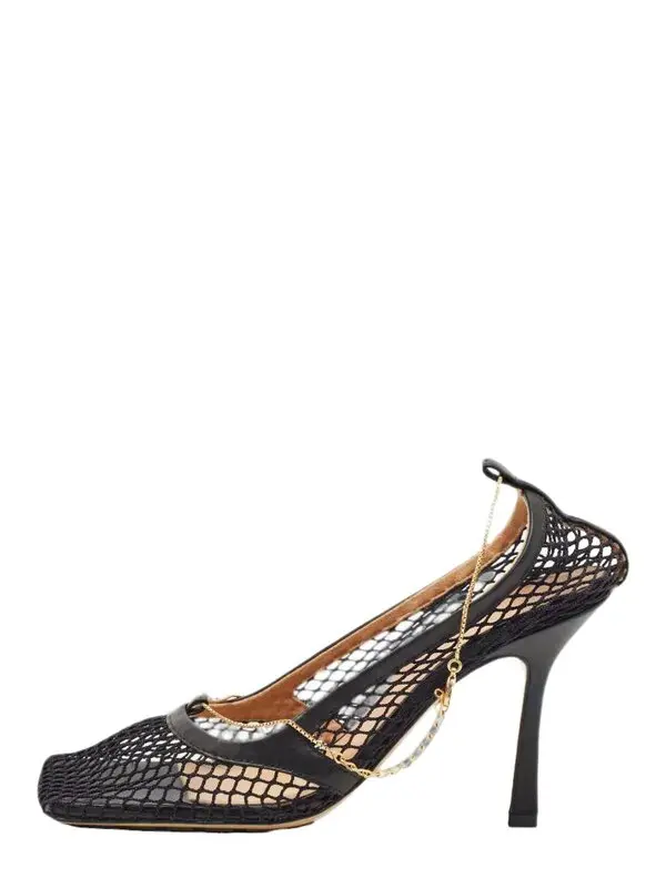Bottega Veneta Stretch Chain-detail Pumps - Black