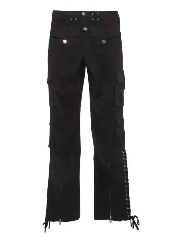 Dolce & Gabbana Corded Detail Cargo Pants - Black