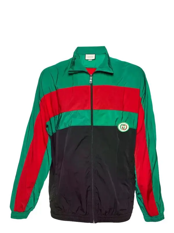 Gucci Web Stripe Interlocking G Track Jacket - Green