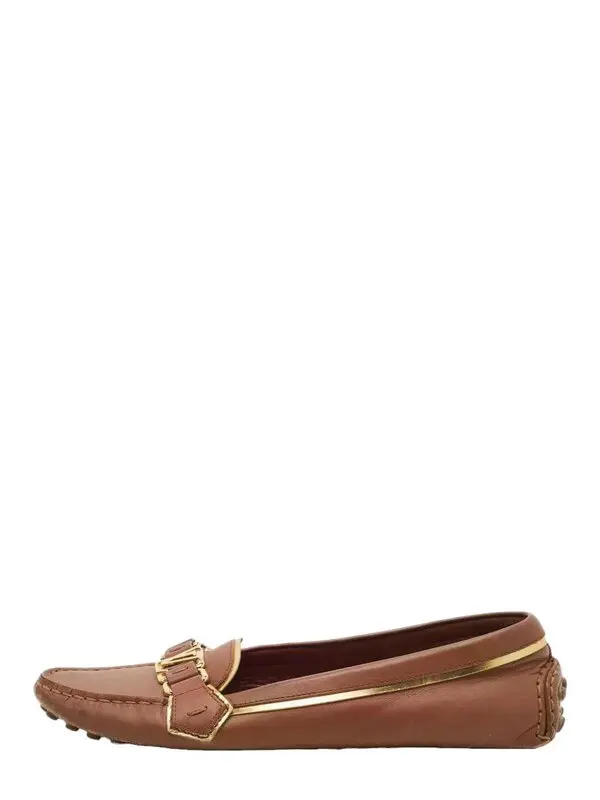 LOUIS VUITTON Leather Loafers - Brown