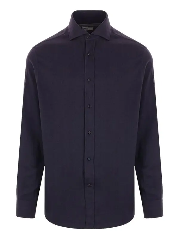 Brunello Cucinelli Cotton Blend Shirt - Blue