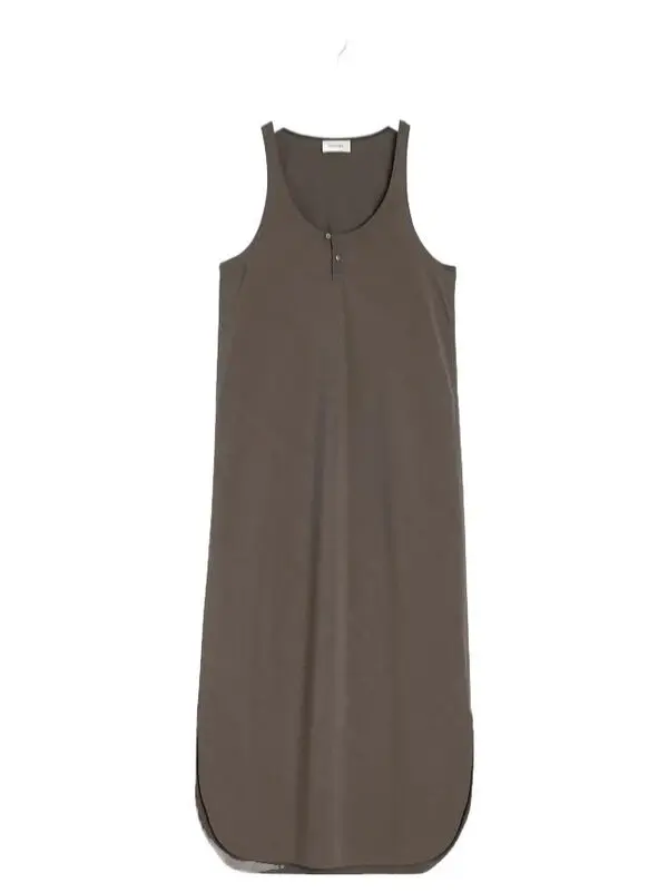 LEMAIRE Sleeveless Midi Dress - Walnut