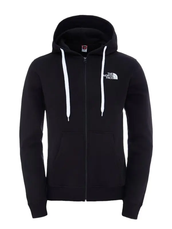 The North Face Hooded Zip-up Long-sleeved Sweater - Black