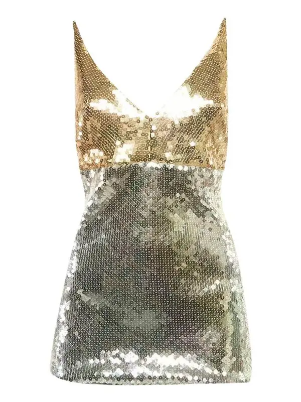 Victoria Beckham Sequin-embellished Cami Blouse - Silver