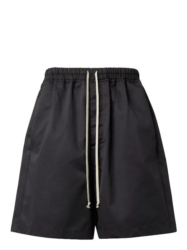 Rick Owens Faun Faille Bermuda Shorts - Black