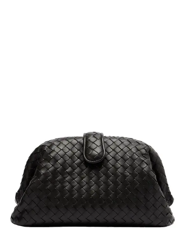 Bottega Veneta Lauren 1980 Small Leather Clutch - Brown