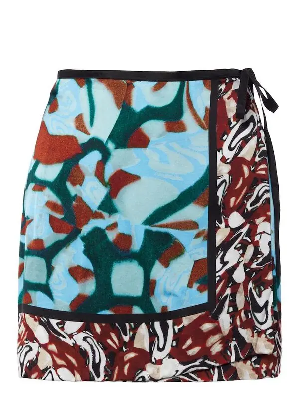 Dries Van Noten Printed Wrap Skirt - Multicoloured