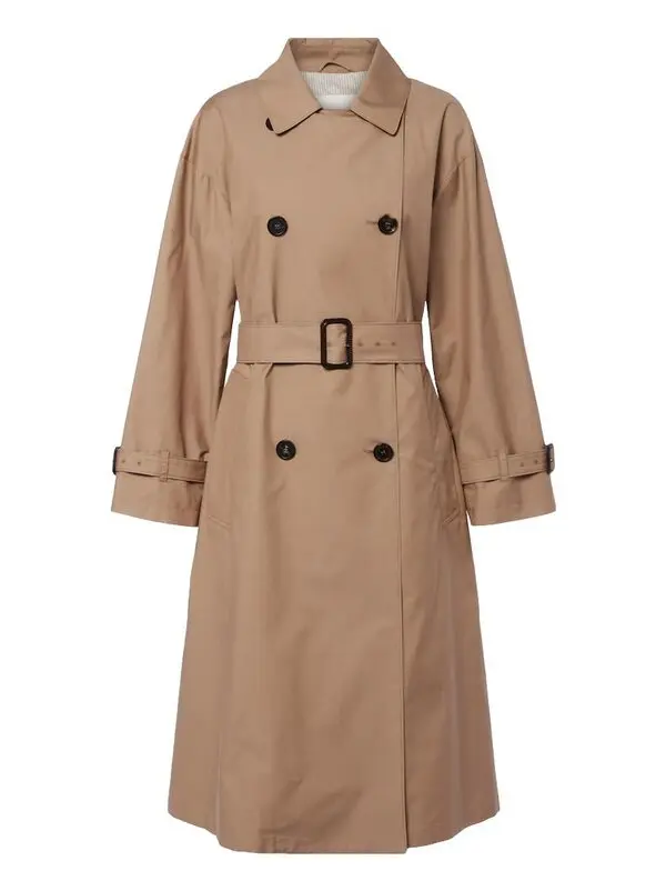 Max Mara Cotton-blend Trench Coat - Beige