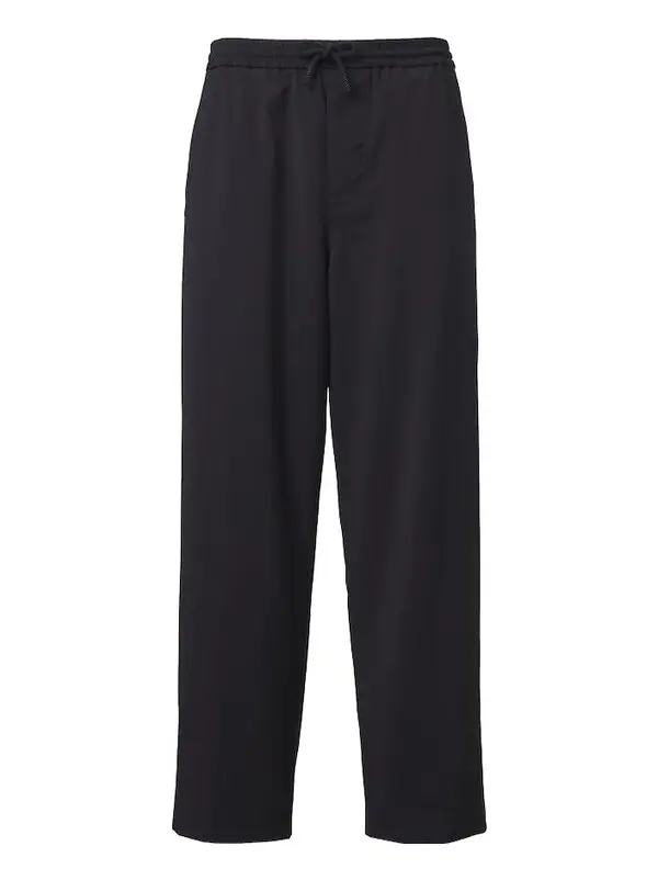Loewe Wool Straight Leg Trousers - Black
