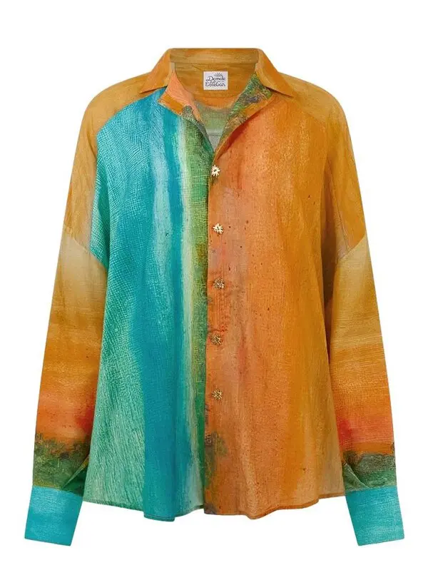 DONDE ESTEBAN Formentera Cotton Voile Shirt - Multicolor