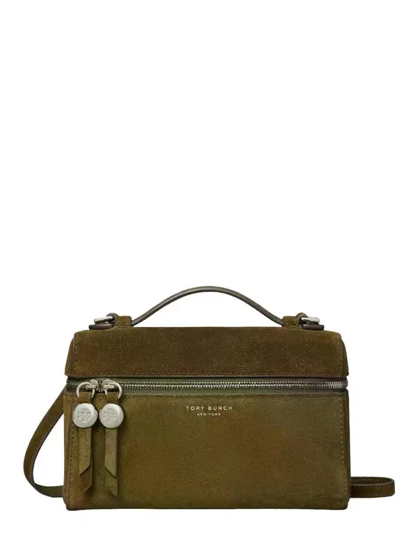 Tory Burch Romy Suede Slim Top-handle Bag - Green