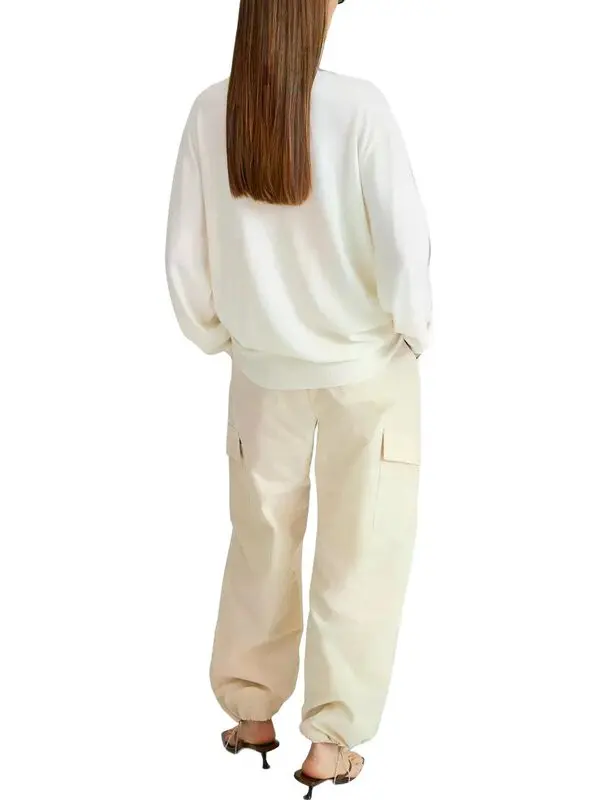 Stylein Shea Cargo Pants With Drawstring Cuffs - Neutrals