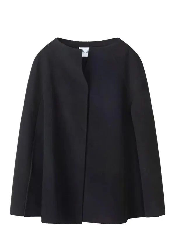 Stylein Thea Cape Jacket - Black