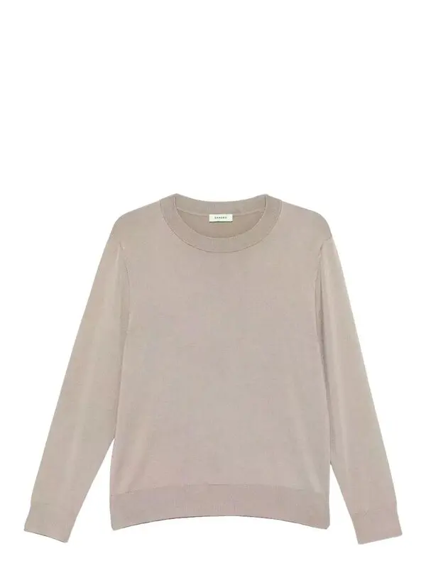 Sandro Crew-neck Long-sleeve Sweater - Brown