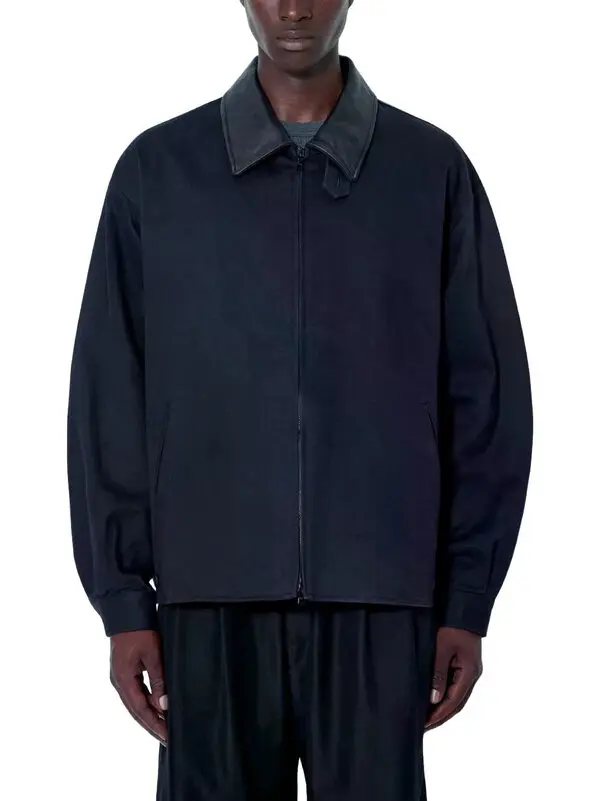 SSSTEIN Sulfur Zip-front Spread-collar Jacket - Black