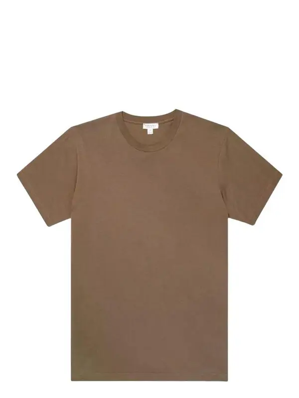 Sunspel Riviera Crew-neck Cotton T-shirt - Brown