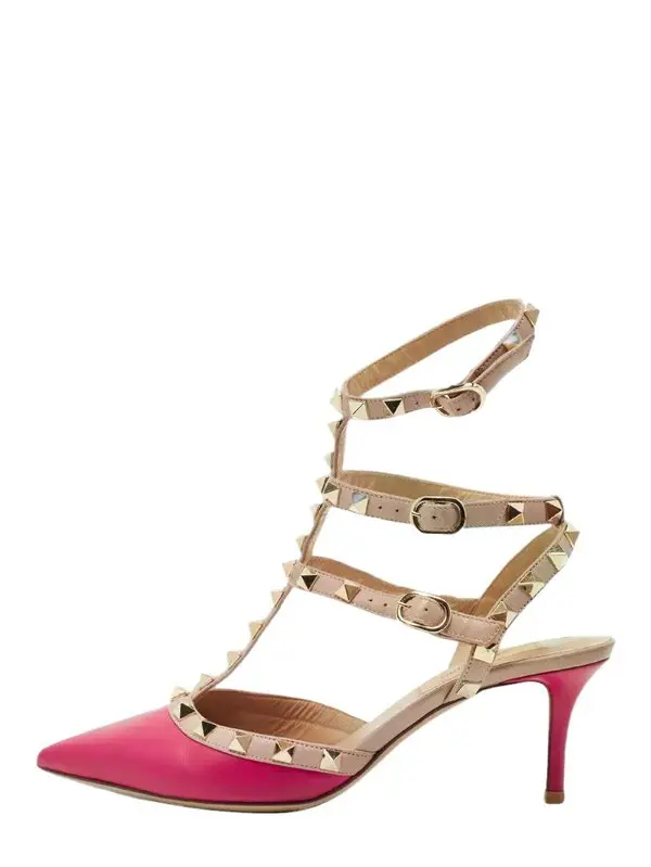 Valentino Garavani Rockstud Caged Pumps - Neutrals