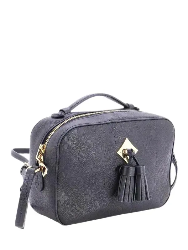 LOUIS VUITTON Monogram Empreinte Saintonge Handbag - Black