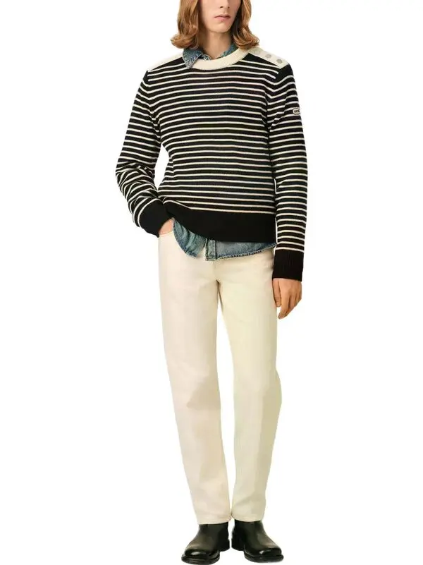 AMI Paris Cotton Straight Fit Jeans - Neutrals