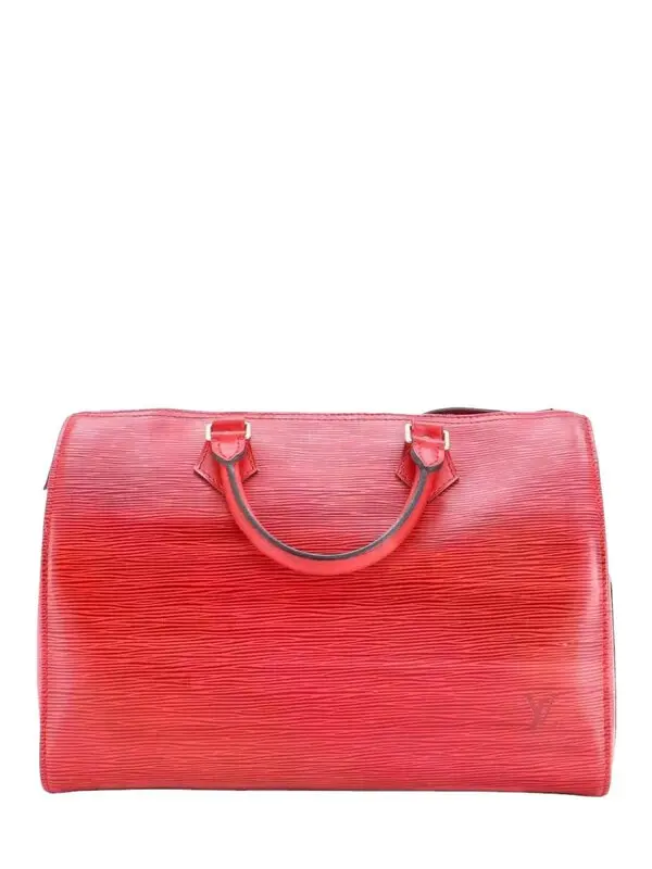 LOUIS VUITTON Epi Leather Speedy 30 Satchel - Red