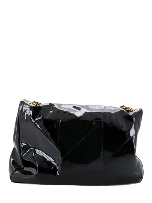 Saint Laurent Jamie 4.3 Quilted Patent Large Shoulder Bag - Black