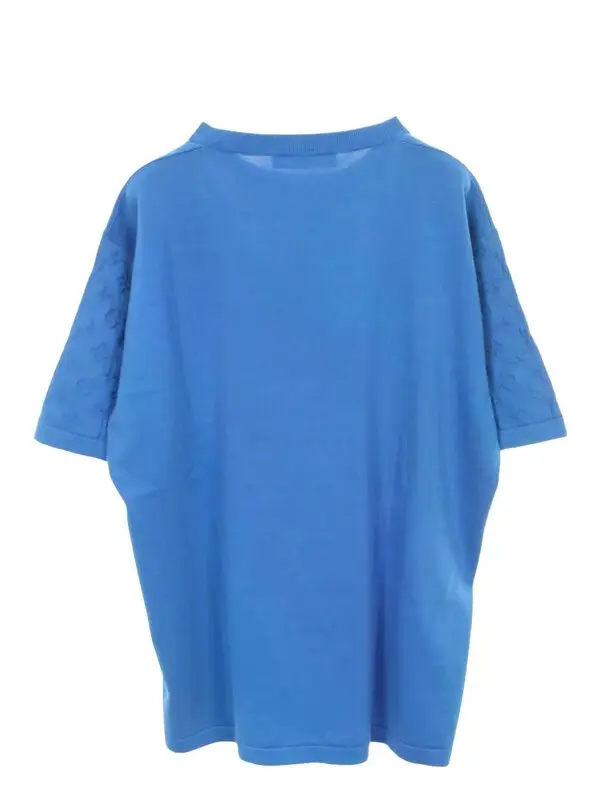 LOUIS VUITTON 2010s Monogram Knit T-shirt - Blue