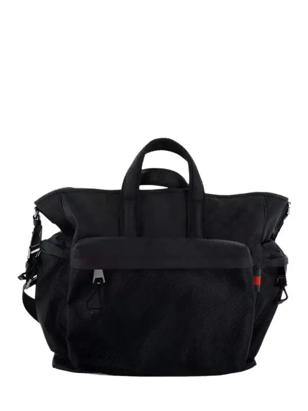 Gucci Nexus Gg Nylon Large Tote Bag - Black