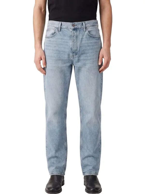 Fear Of God Mid-rise Straight Cotton Denim Jeans - Blue
