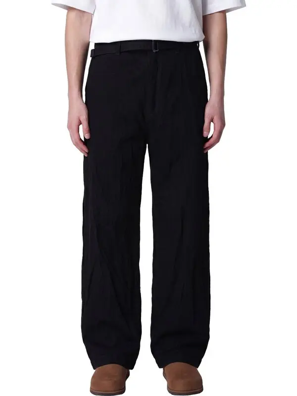 Studio Nicholson Wide-leg Denim Jeans With Adjustable Waist - Black