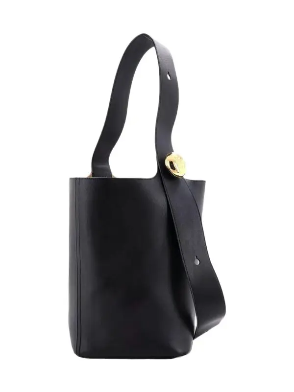 Loewe Pebble Leather Bucket Bag - Black