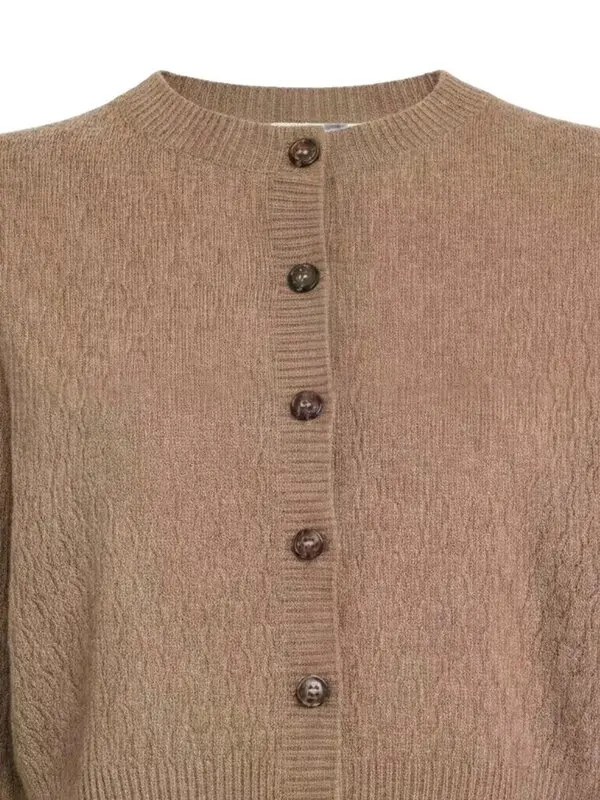 Le Kasha Gaya Button-up Cardigan - Brown