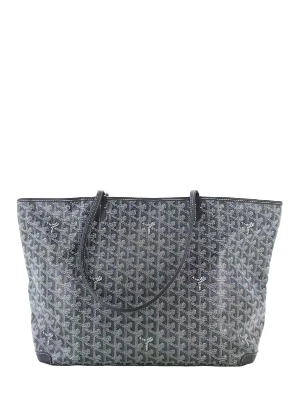 Goyard Artois Tote Coated Canvas Mm Shoulder Bag - Grey