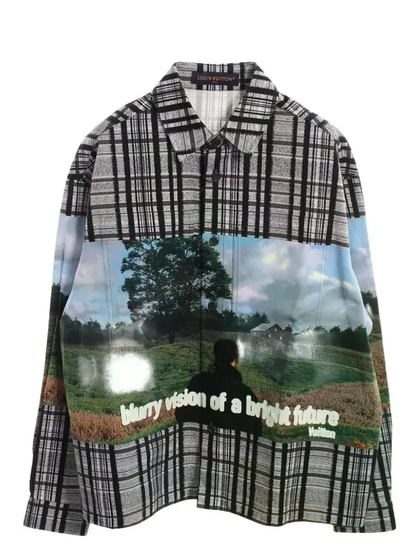 LOUIS VUITTON 2020 Printed Cotton Shirt - Grey