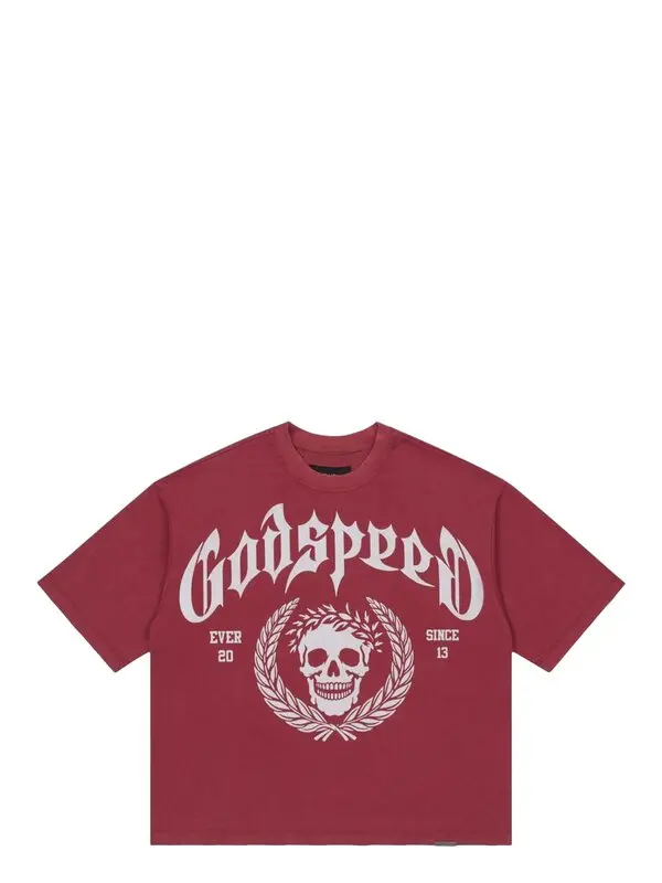 GODSPEED Victor Crest Graphic T-shirt - Red