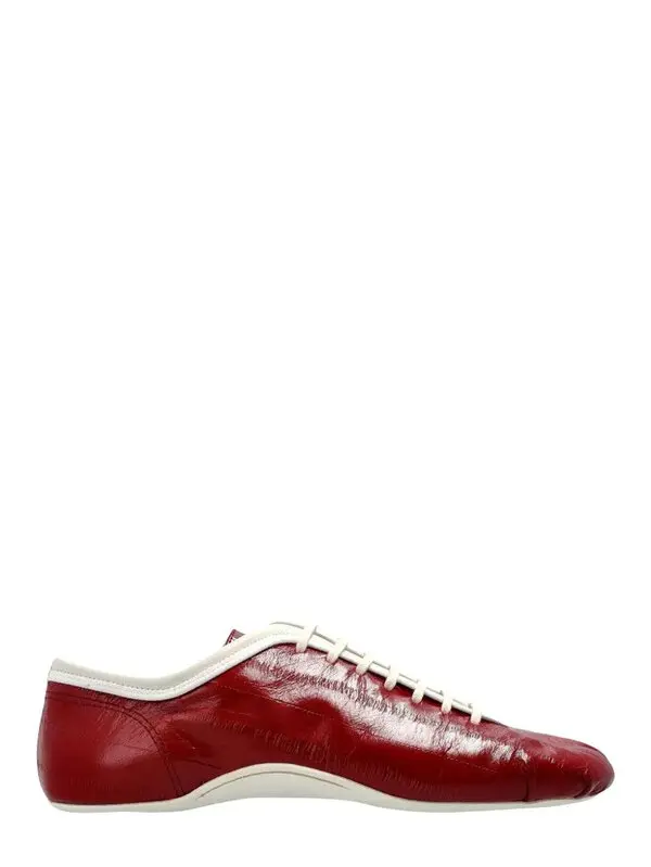 Dries Van Noten Leather Lace-up Shoes - Red