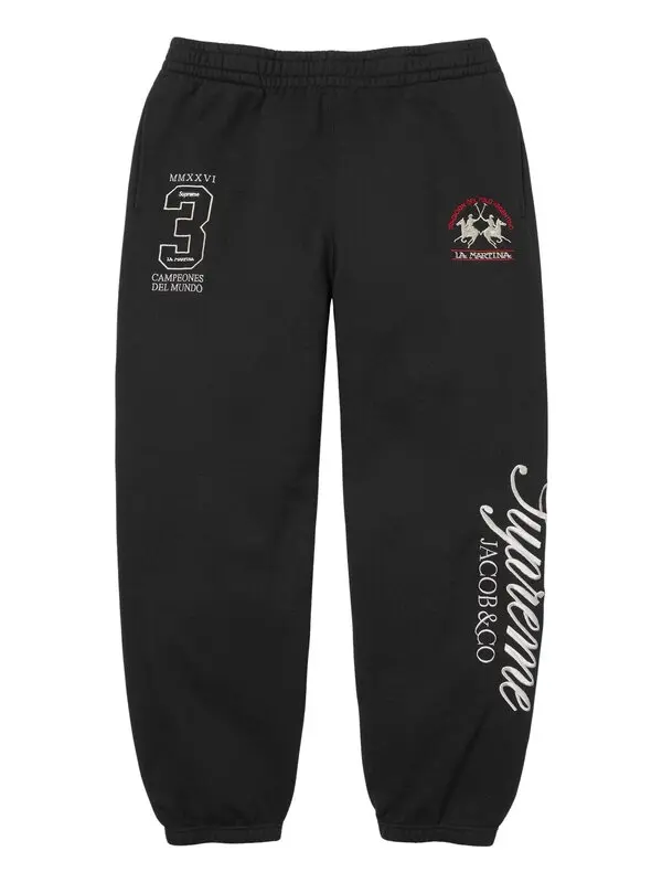 Supreme X La Martina X Jacob & Co Sweatpant - Black