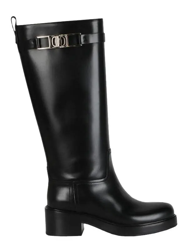 FERRAGAMO Rosalie Knee High Boots - Black