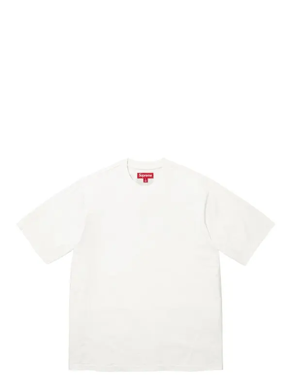 Supreme Rhinestone Script Short-sleeve Top - White
