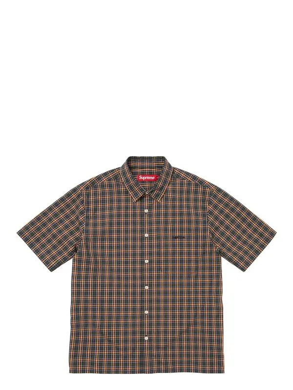 Supreme Plaid Short Sleeve Button Up Shirt - Blue