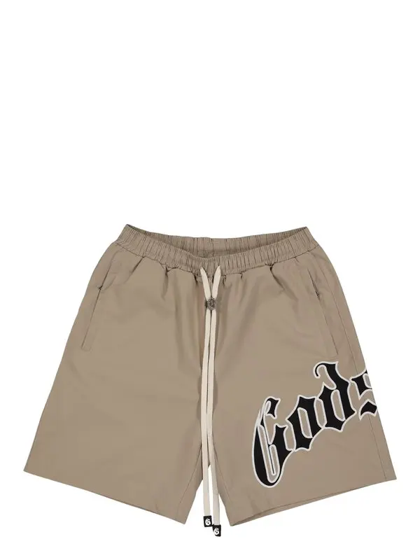 GODSPEED Og Logo Nylon Shorts - Tan